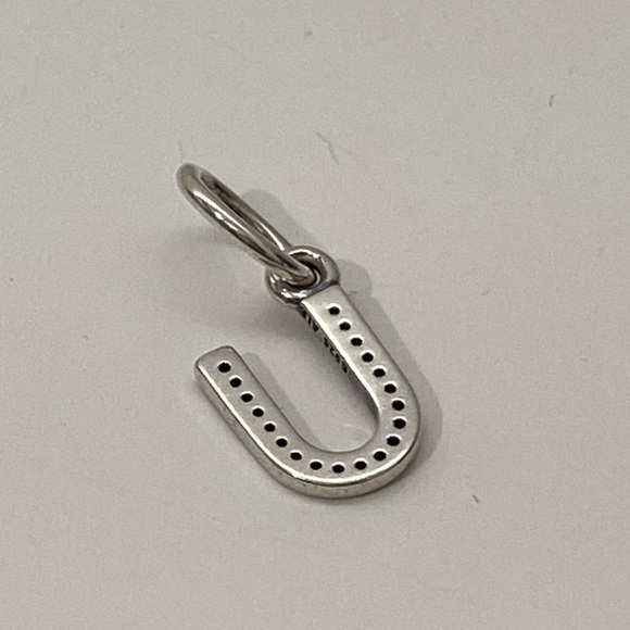 Pandora | Jewelry | Authentic Pandora Letteruinitial Cz Dangle Charm ...